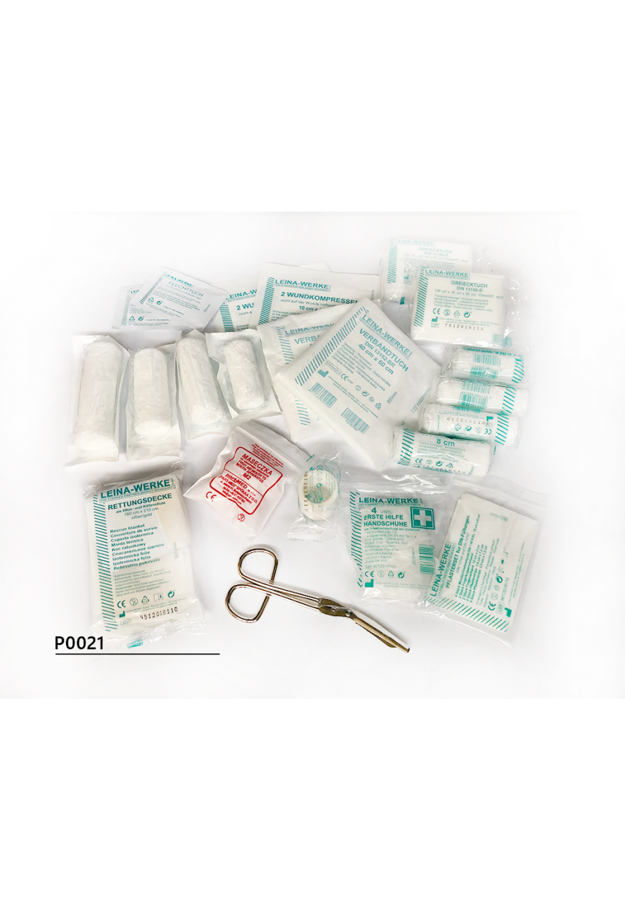 First Aid Kit equipment - DIN 13164 - Baltic Packaging Systems